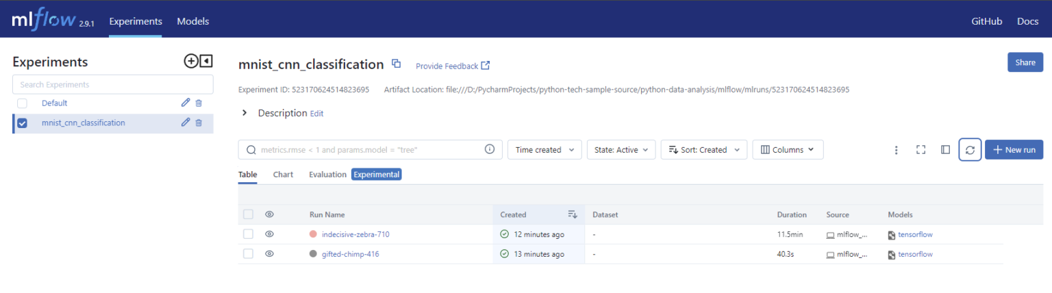 【MLflow】基本的な使い方 ~機械学習のライフサイクル管理~